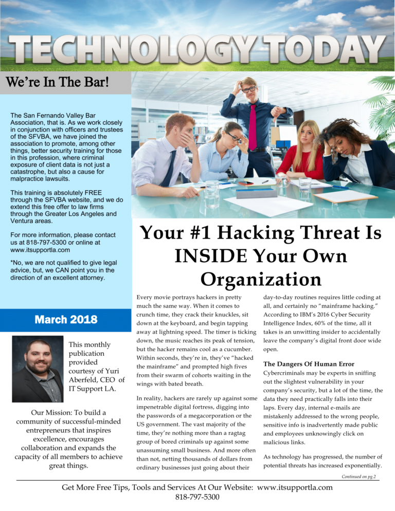Best IT, Technology & Computing Newsletter | IT Support LA | IT Support LA