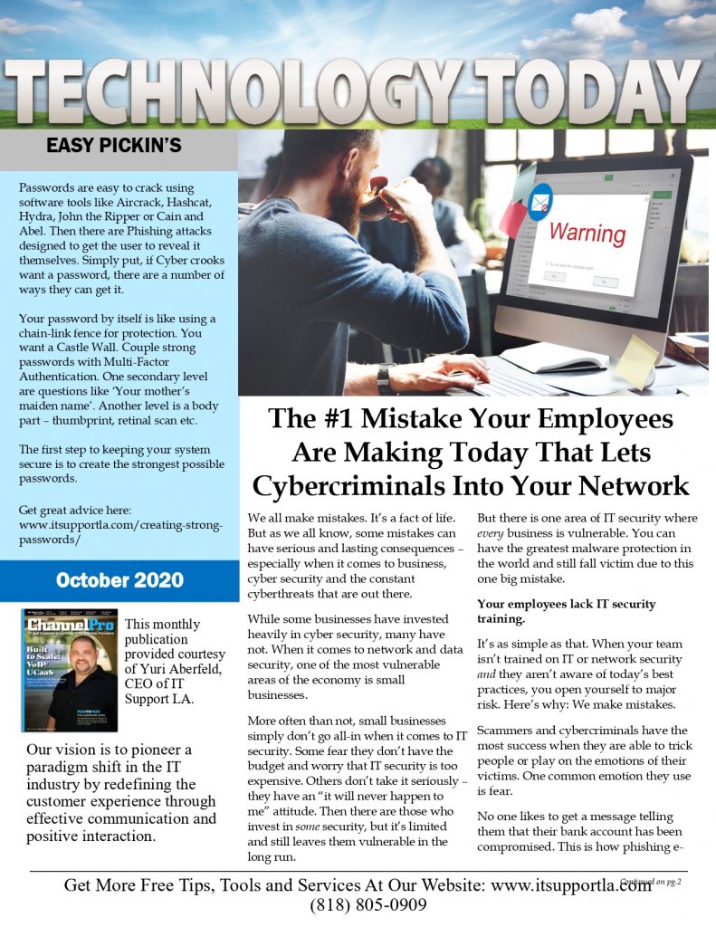 Join the IT Support LA Newsletter for Tech Tips | IT Support LA